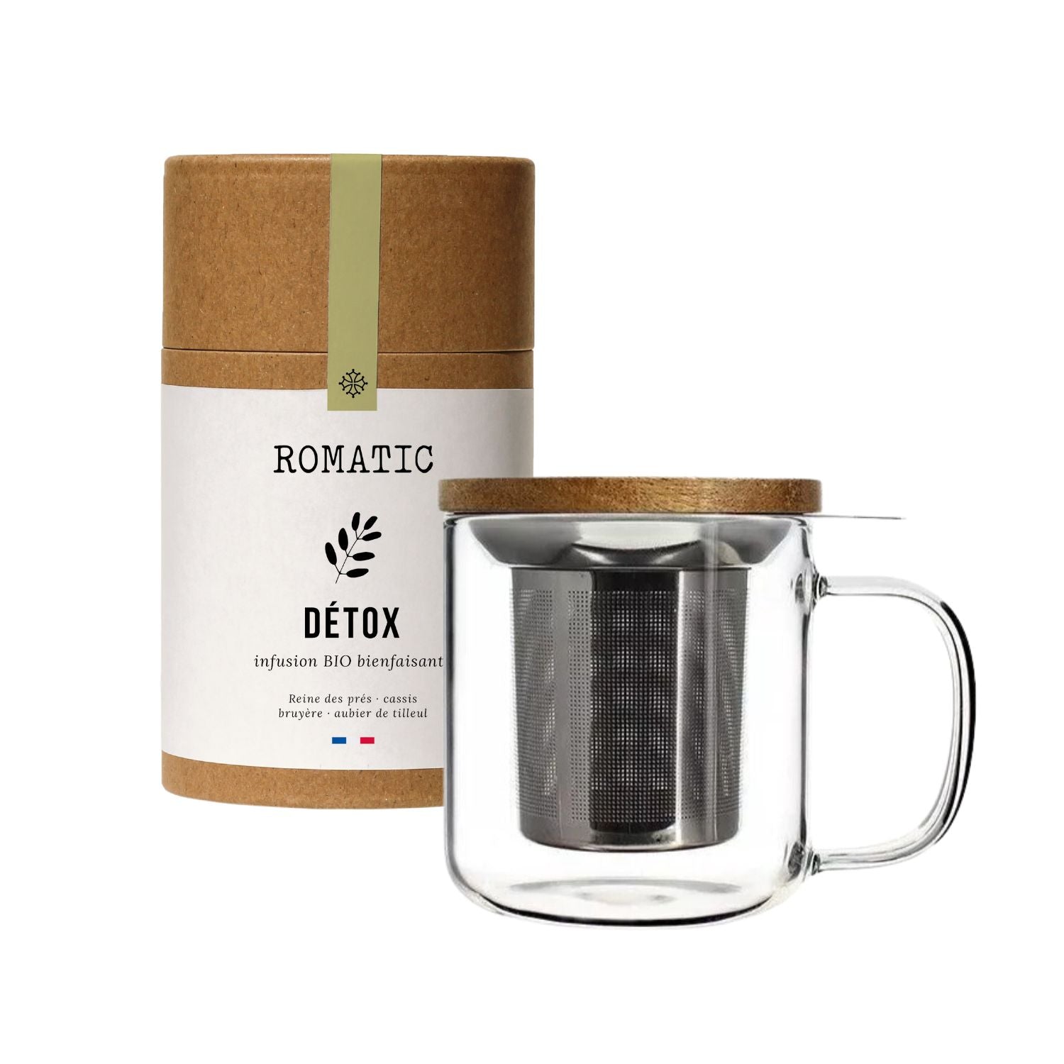 Tisanière mug + 1 infusion au choix｜ROMATIC